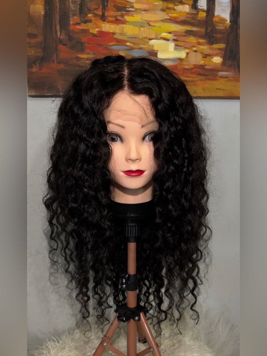 Hair | Human Hair Brazilian Jerry Curly 13x4 Lace Front Wig 20 Density ...